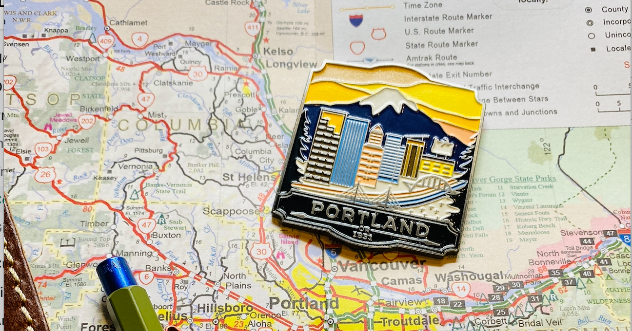 Enamel Magnets - Oregon Cities & Towns Collection – Landmarks Unlimited
