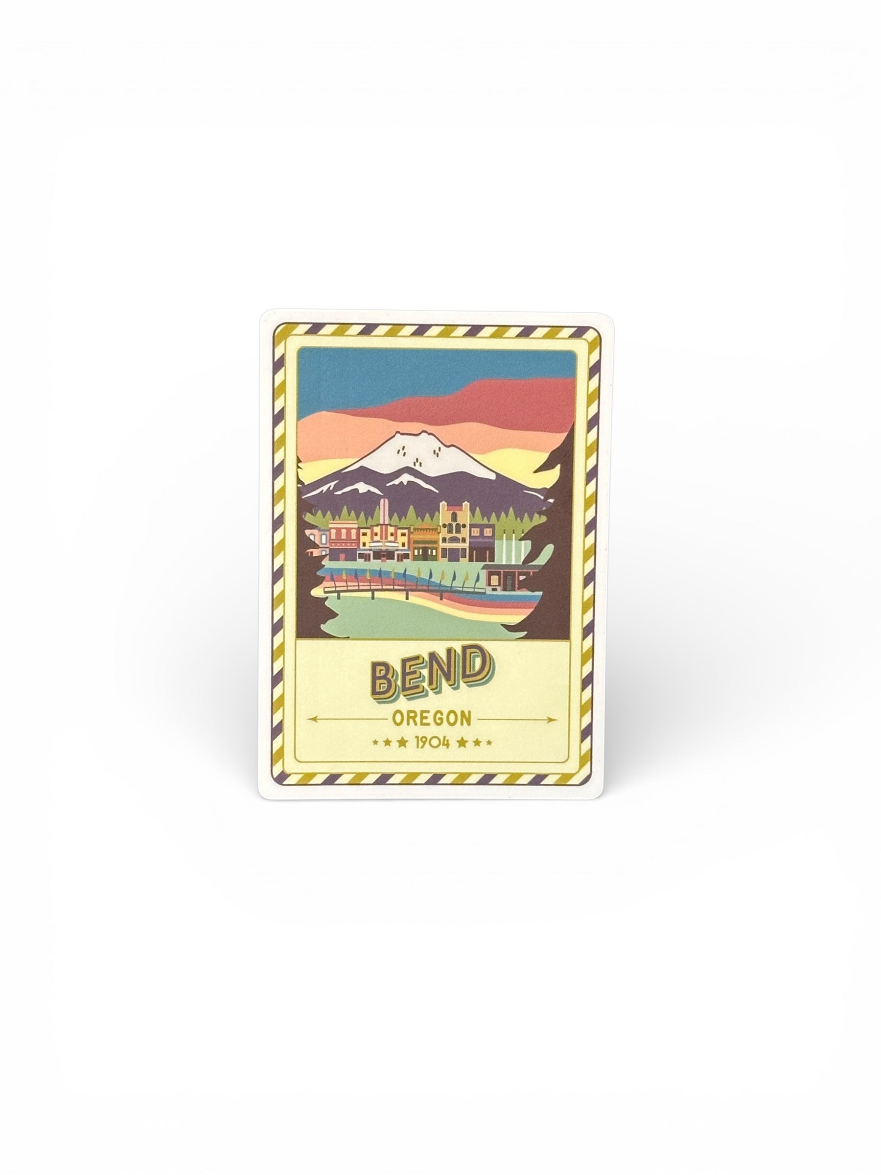 Bend, Oregon - Vinyl Postcard Sticker – Landmarks Unlimited