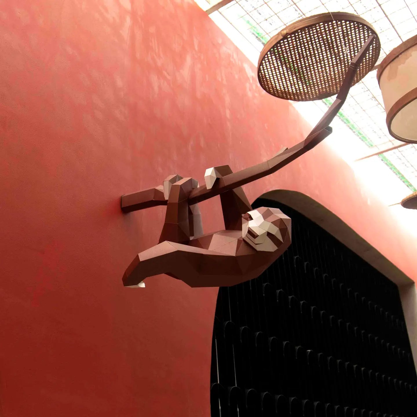 Hanging Sloth 3D PaperCraft Origami Wall Art, 3D Papercraft – Landmarks ...