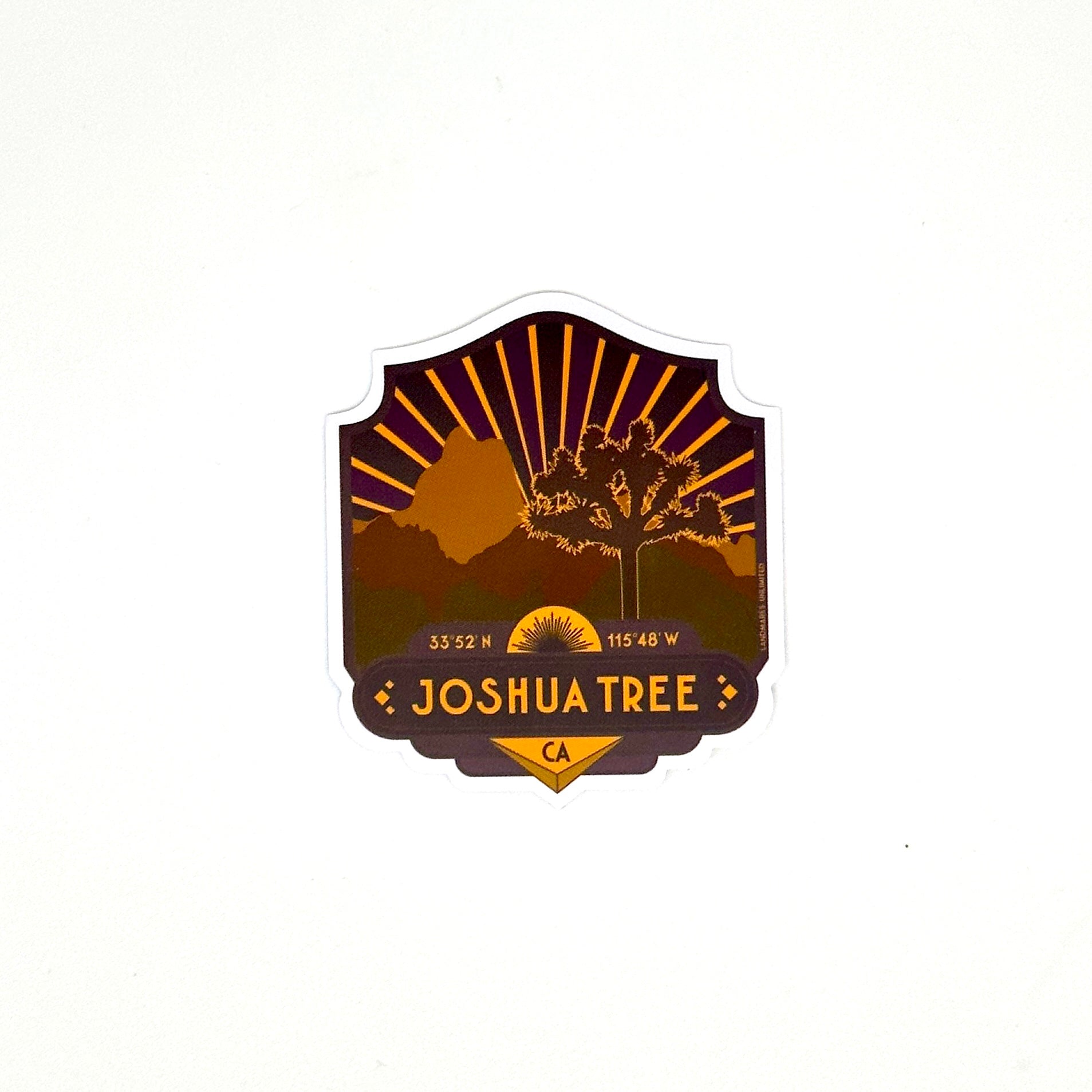 Joshua Tree California - 2.5" Vinyl Sticker – Landmarks Unlimited