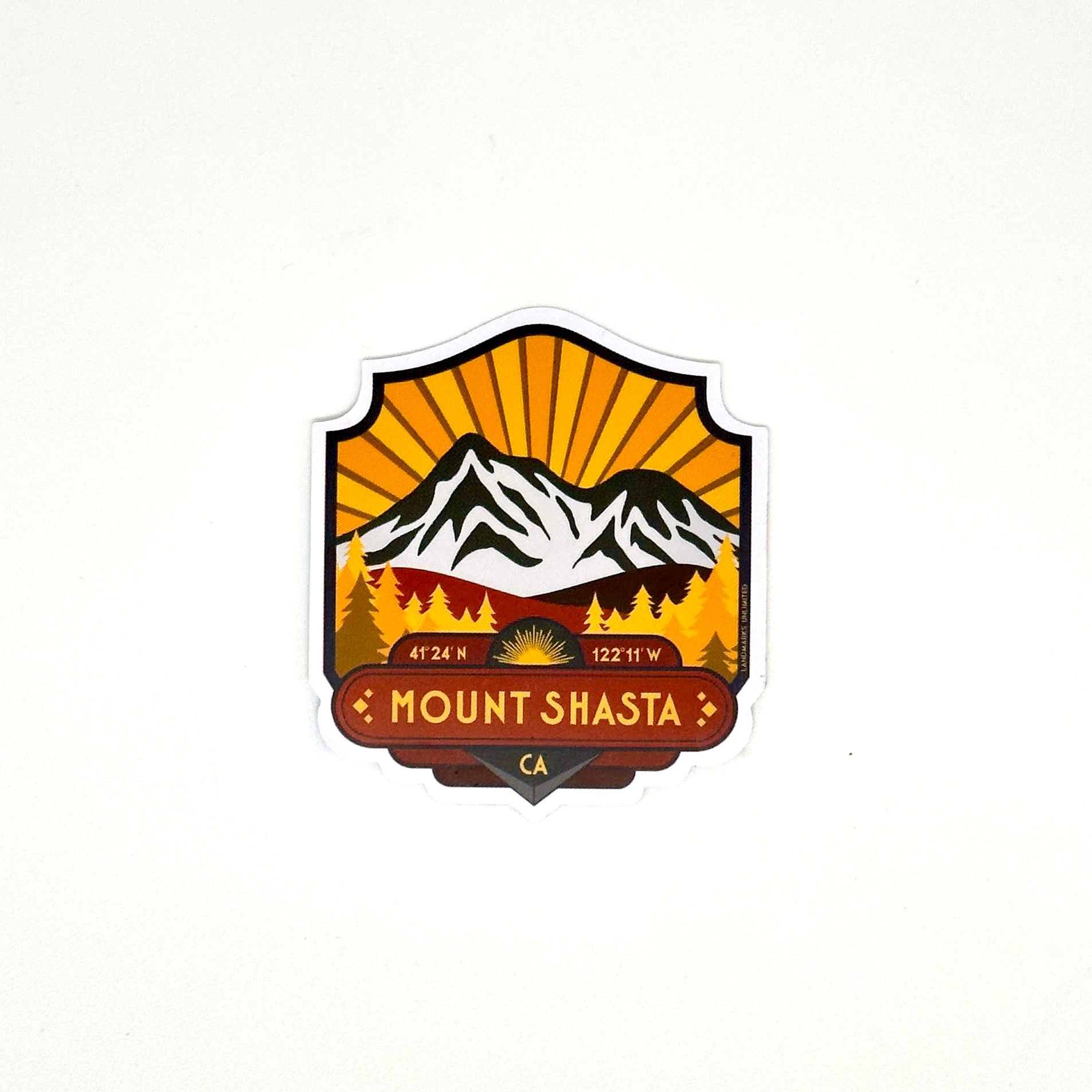 Mount Shasta California - 2.5" Vinyl Sticker – Landmarks Unlimited