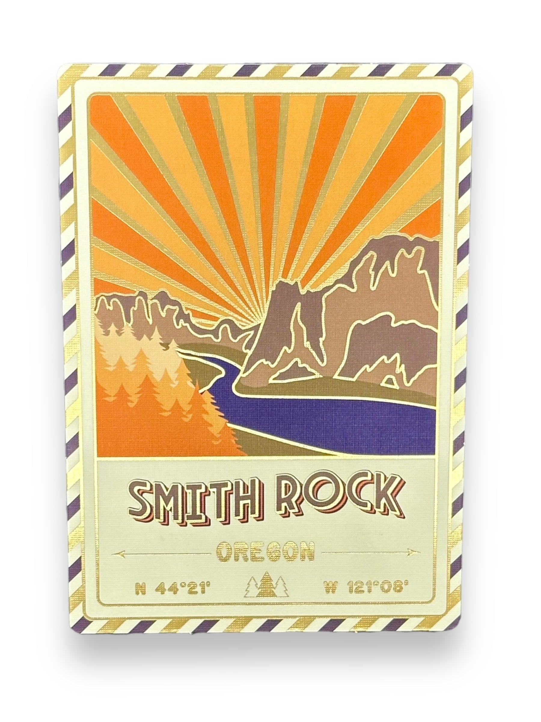 Smith Rock - Postcard - Textured Foil – Landmarks Unlimited