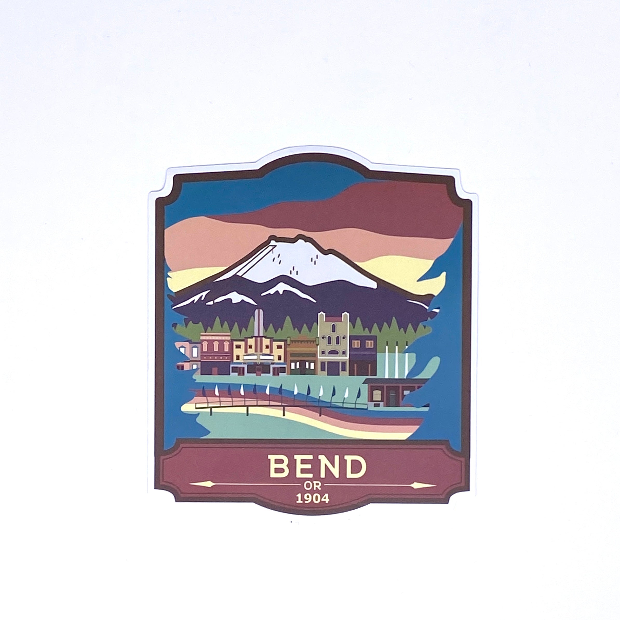 Bend, Oregon - 2.5" Vinyl Sticker – Landmarks Unlimited