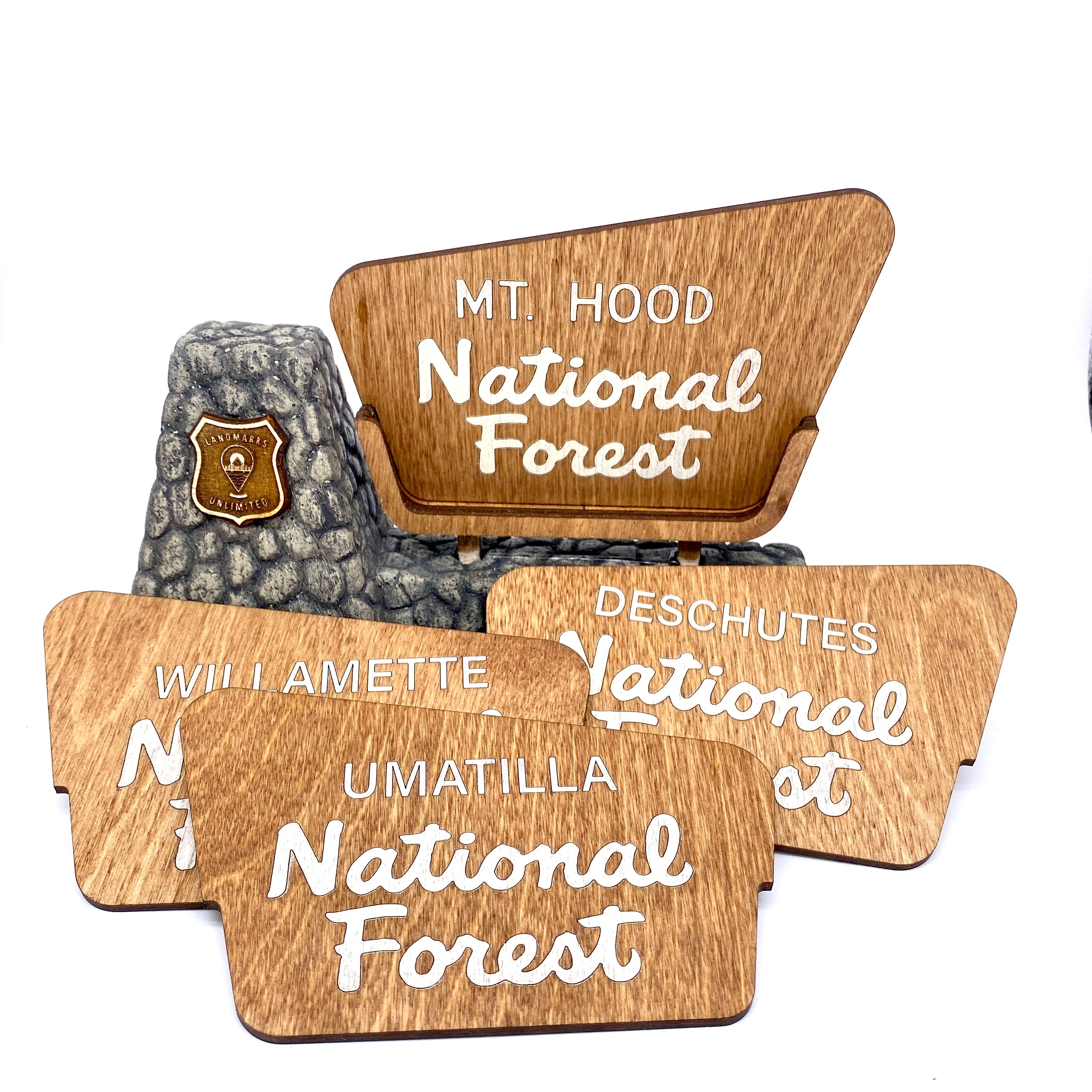 Oregon National Forest Coaster Set – Landmarks Unlimited