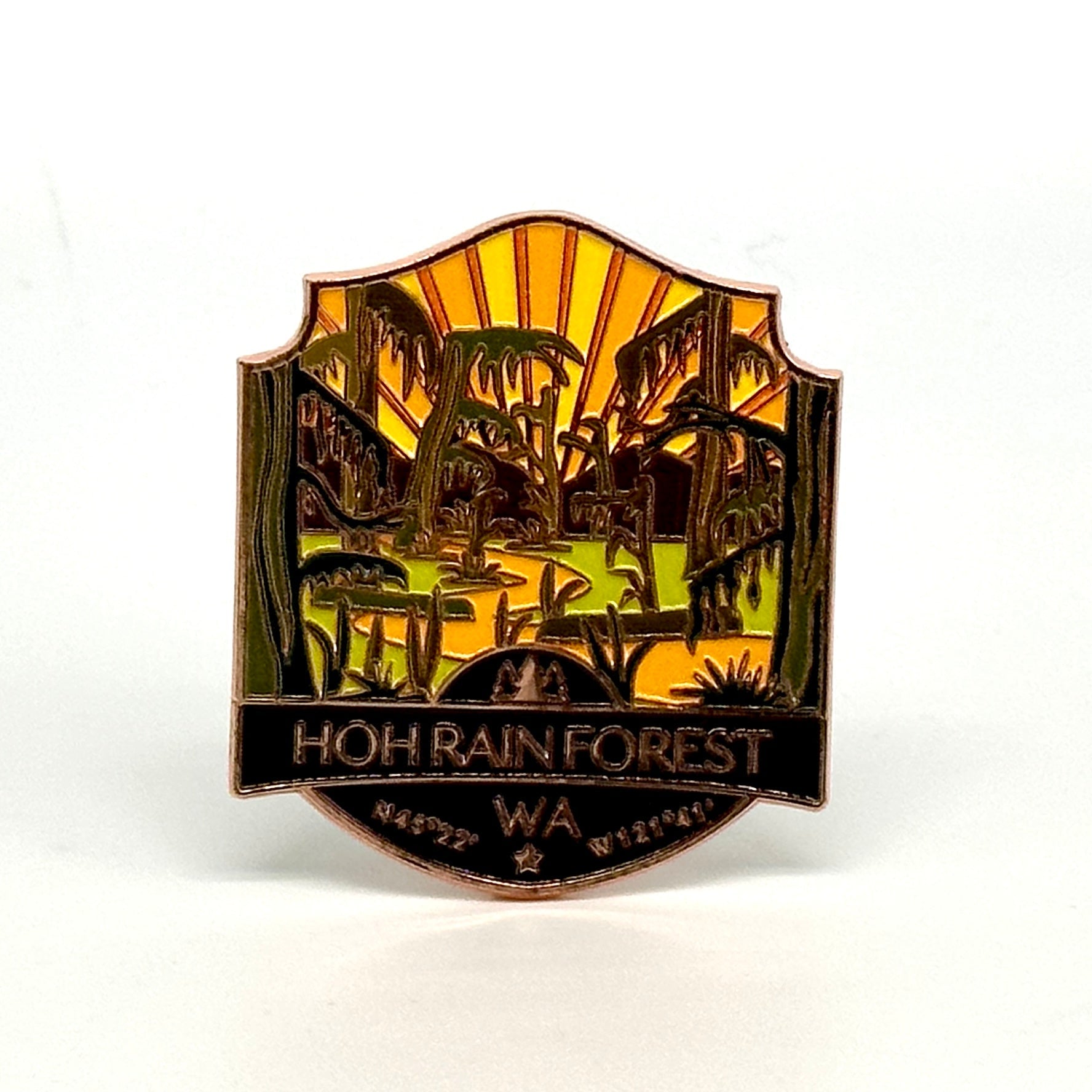 Hoh Rainforest Washington - Enamel Magnet – Landmarks Unlimited
