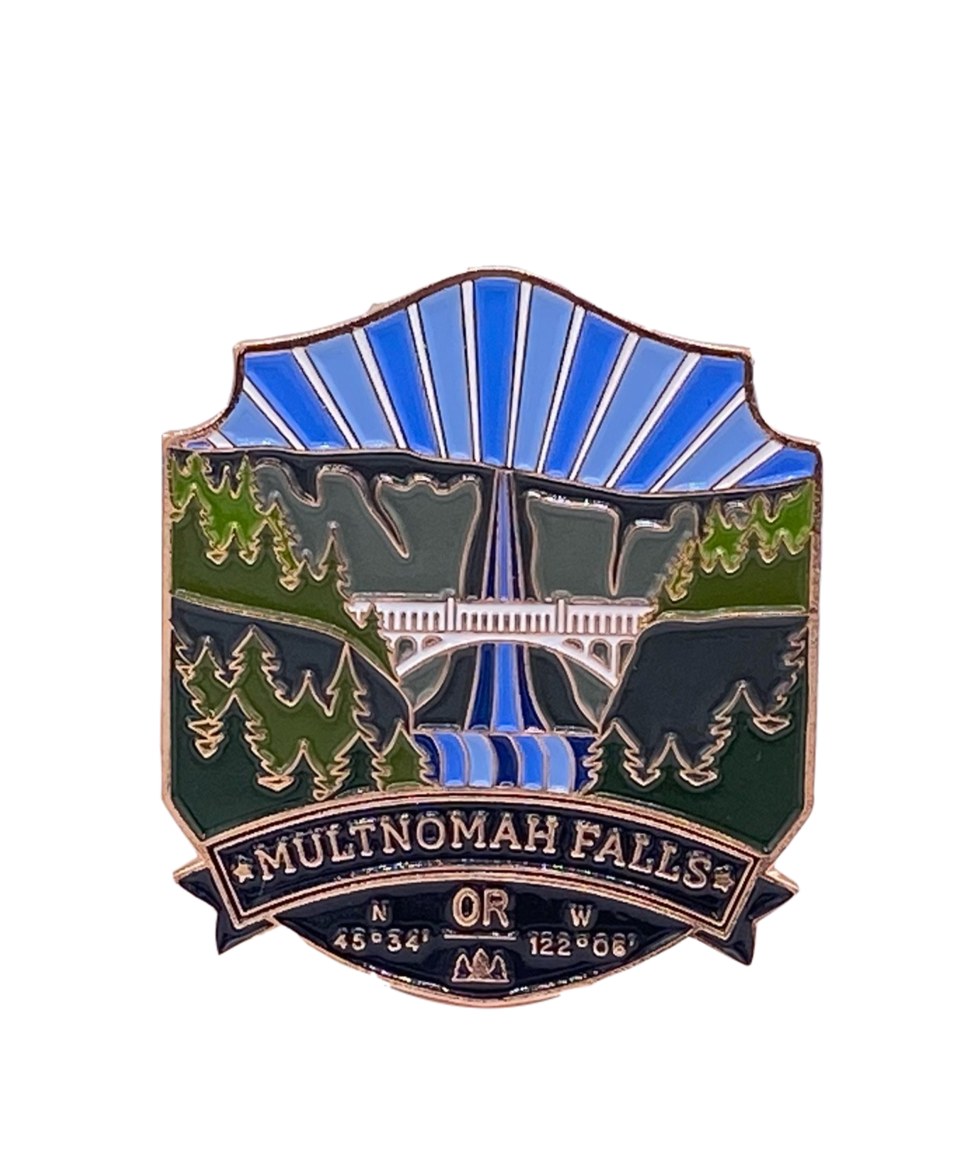 Oregon - Natural Wonders - Multnomah Falls – Landmarks Unlimited
