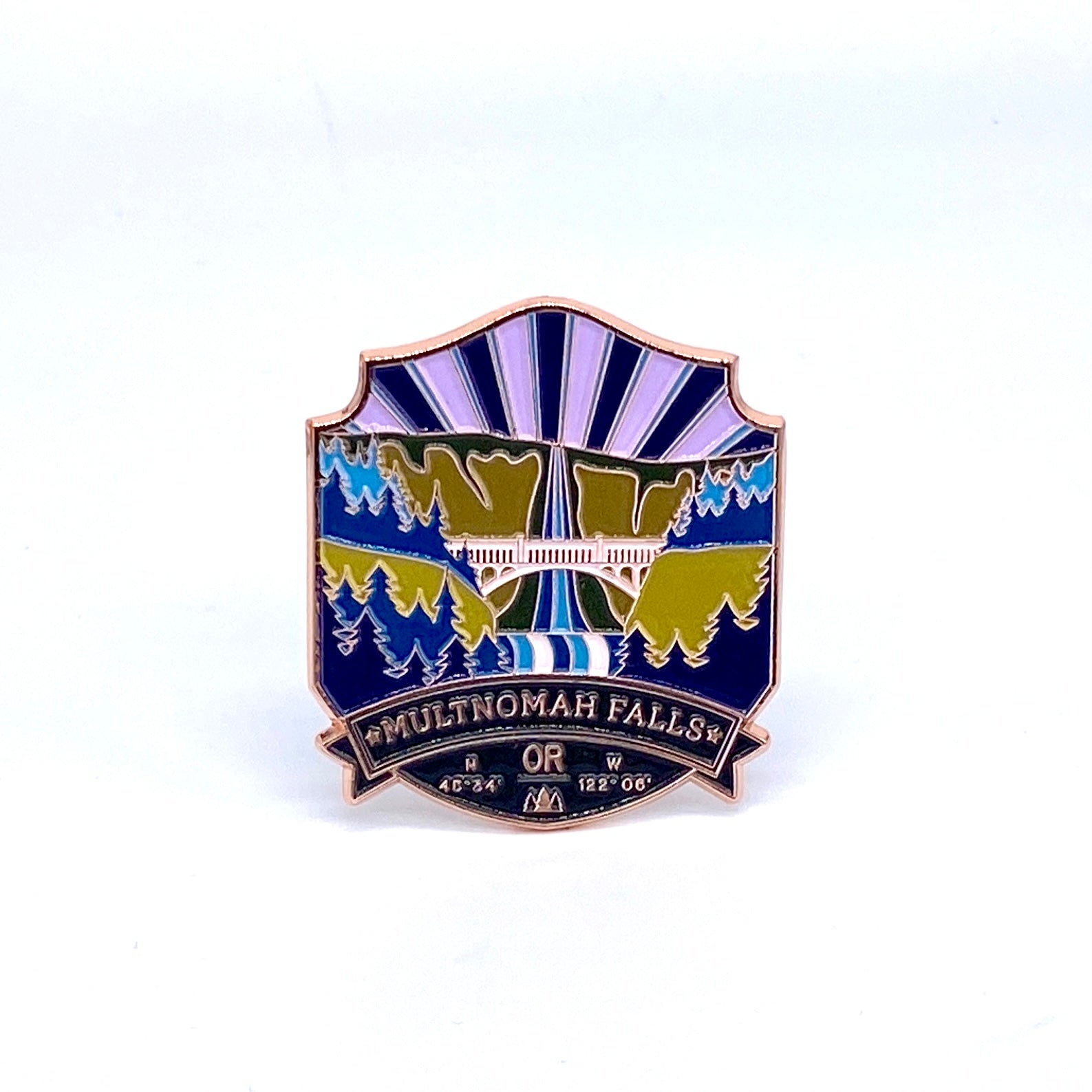 Multnomah Falls, Oregon - Enamel Magnet – Landmarks Unlimited