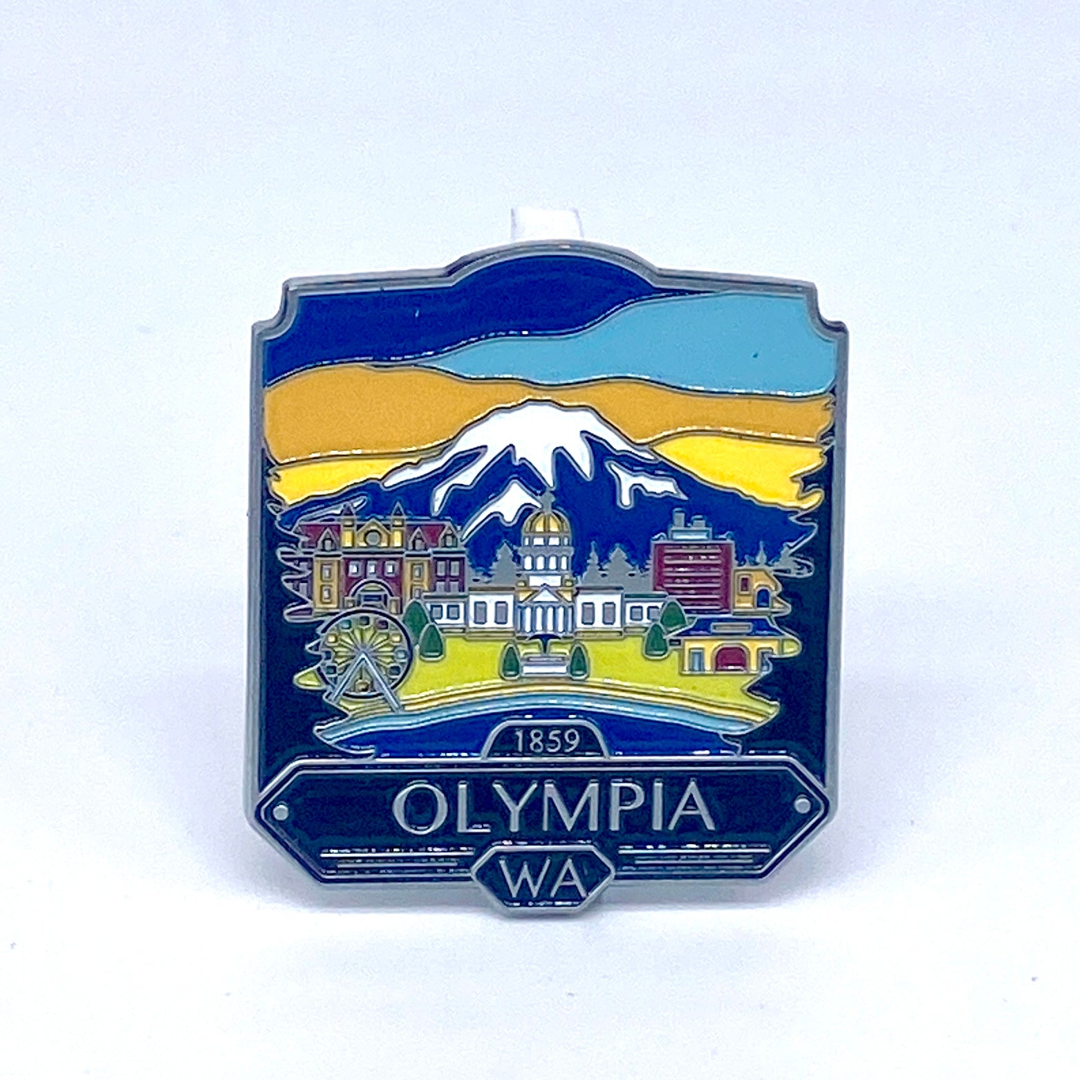 Olympia-Washington-Enamel-Magnet – Landmarks Unlimited