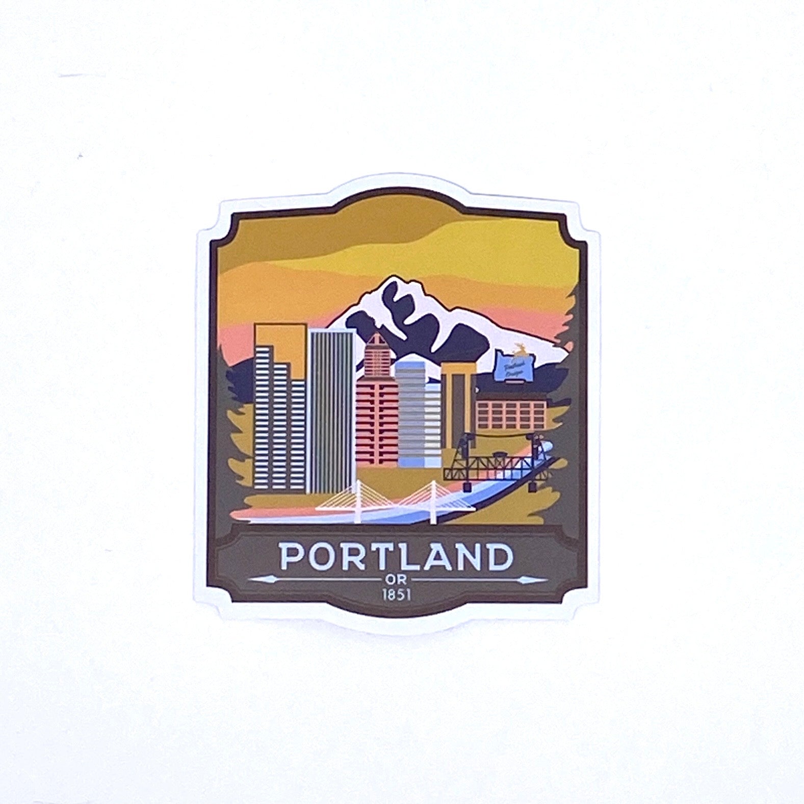 Portland, Oregon - 2.5" Vinyl Sticker – Landmarks Unlimited
