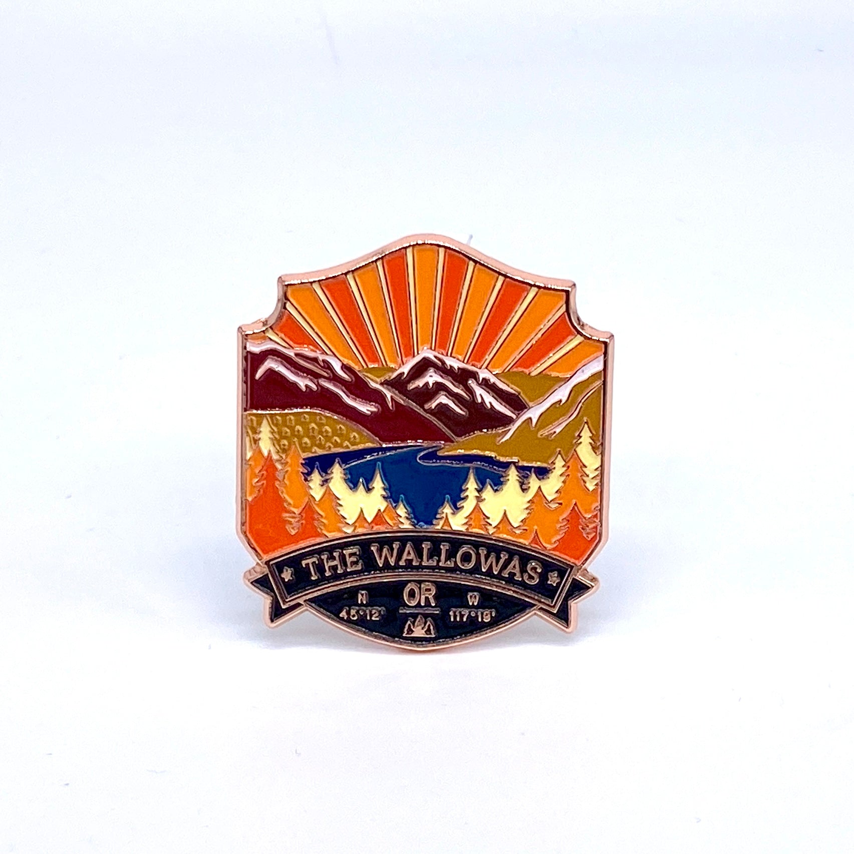 The Wallowas, Oregon - Enamel Magnet – Landmarks Unlimited