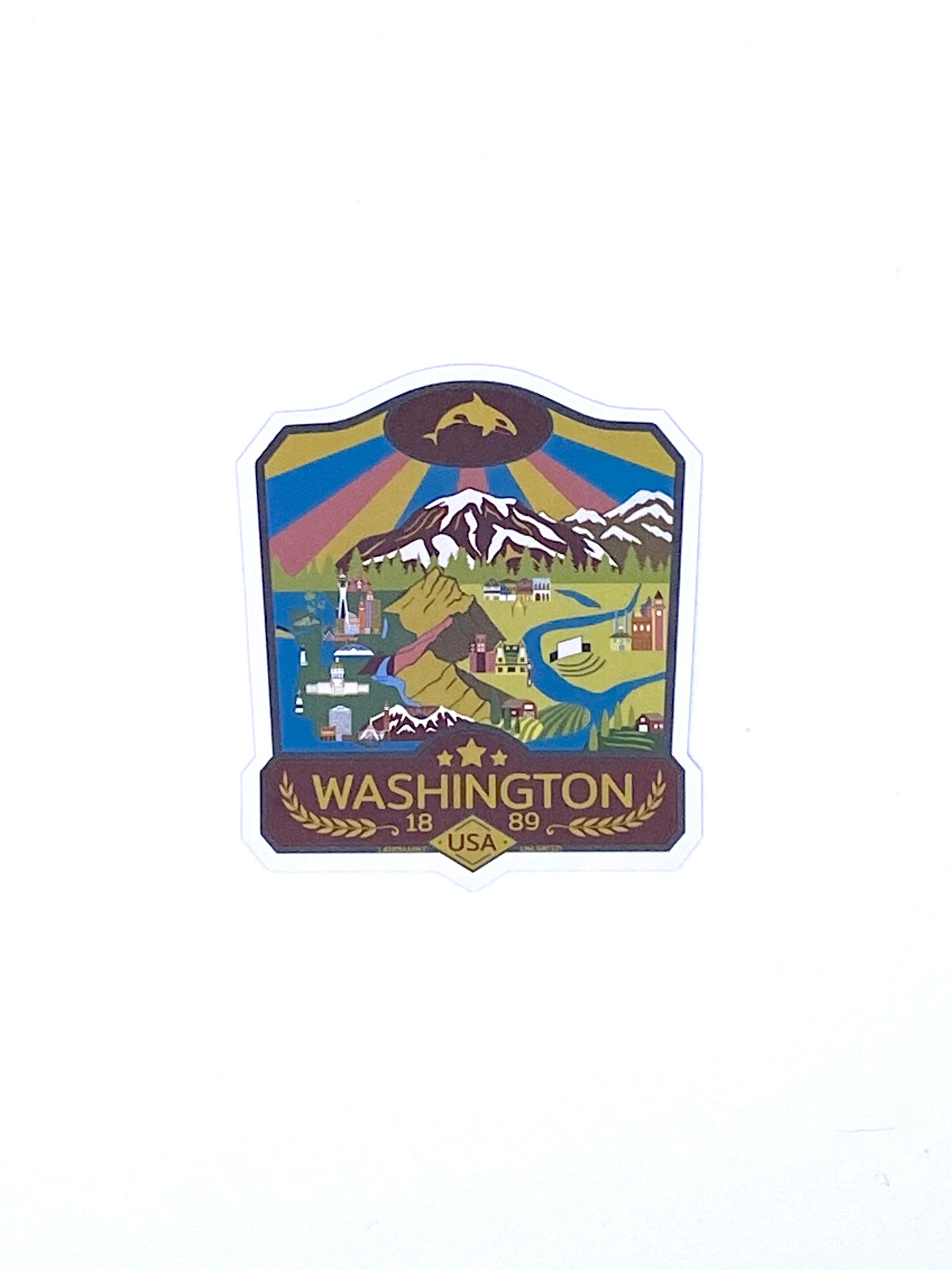 State of Washington - 2.5" Vinyl Sticker – Landmarks Unlimited